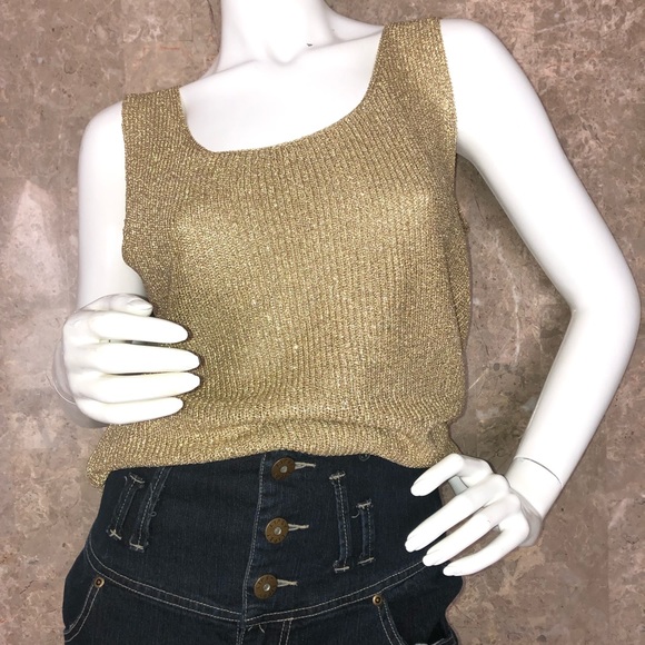 Carina | Tops | Offers Welcome Carina Top Gold Large | Poshmark